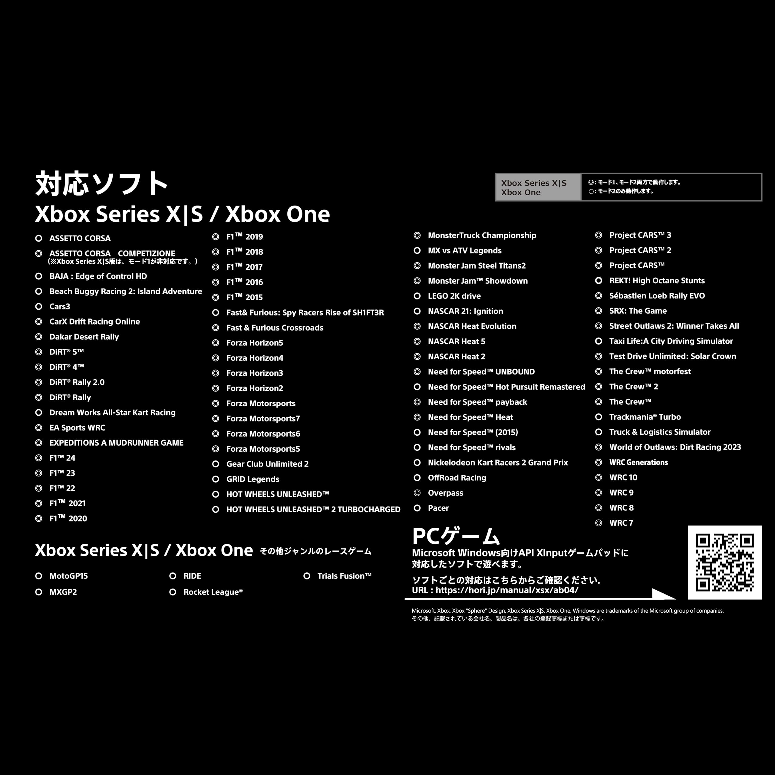 【マイクロソフトライセンス商品】RACING WHEEL OVERDRIVE for Xbox Series X|S