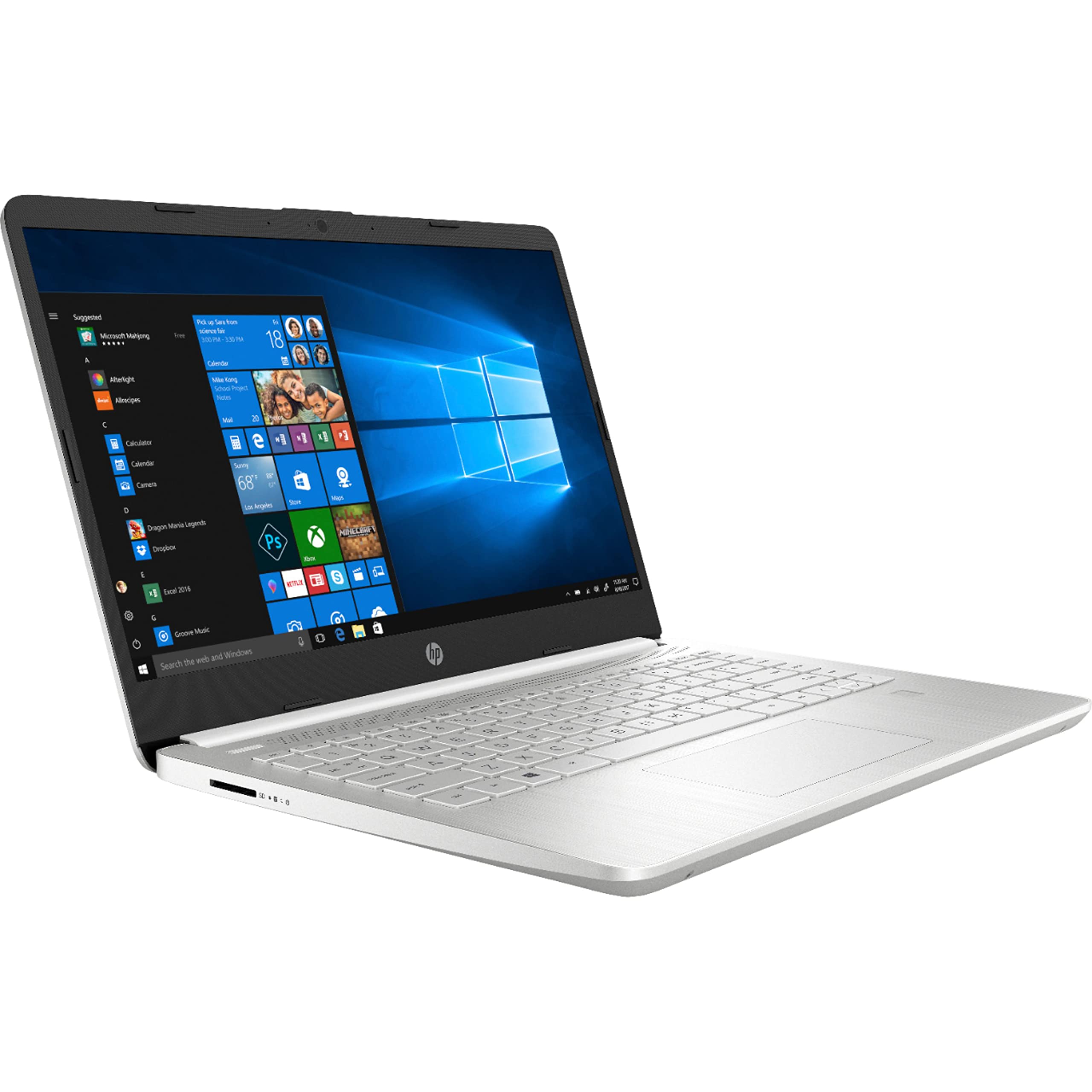 [Windows 11 S] HP 14 14" Touchscreen Laptop Computer, Intel Core i3 1115G4 up to 3.2GHz (Beat i5-10210U), 16GB DDR4 RAM, 512GB PCIe SSD, 802.11AC WiFi, Bluetooth 4.2, Webcam, Silver, 64GB Flash Stylus