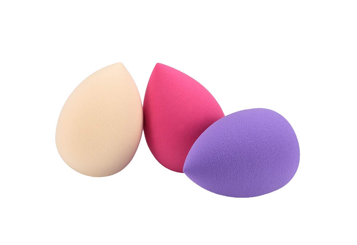 【3-pack]Bellixe Beauty Makeup Sponge Blender,No-Latex Soft Cosmetic sponge