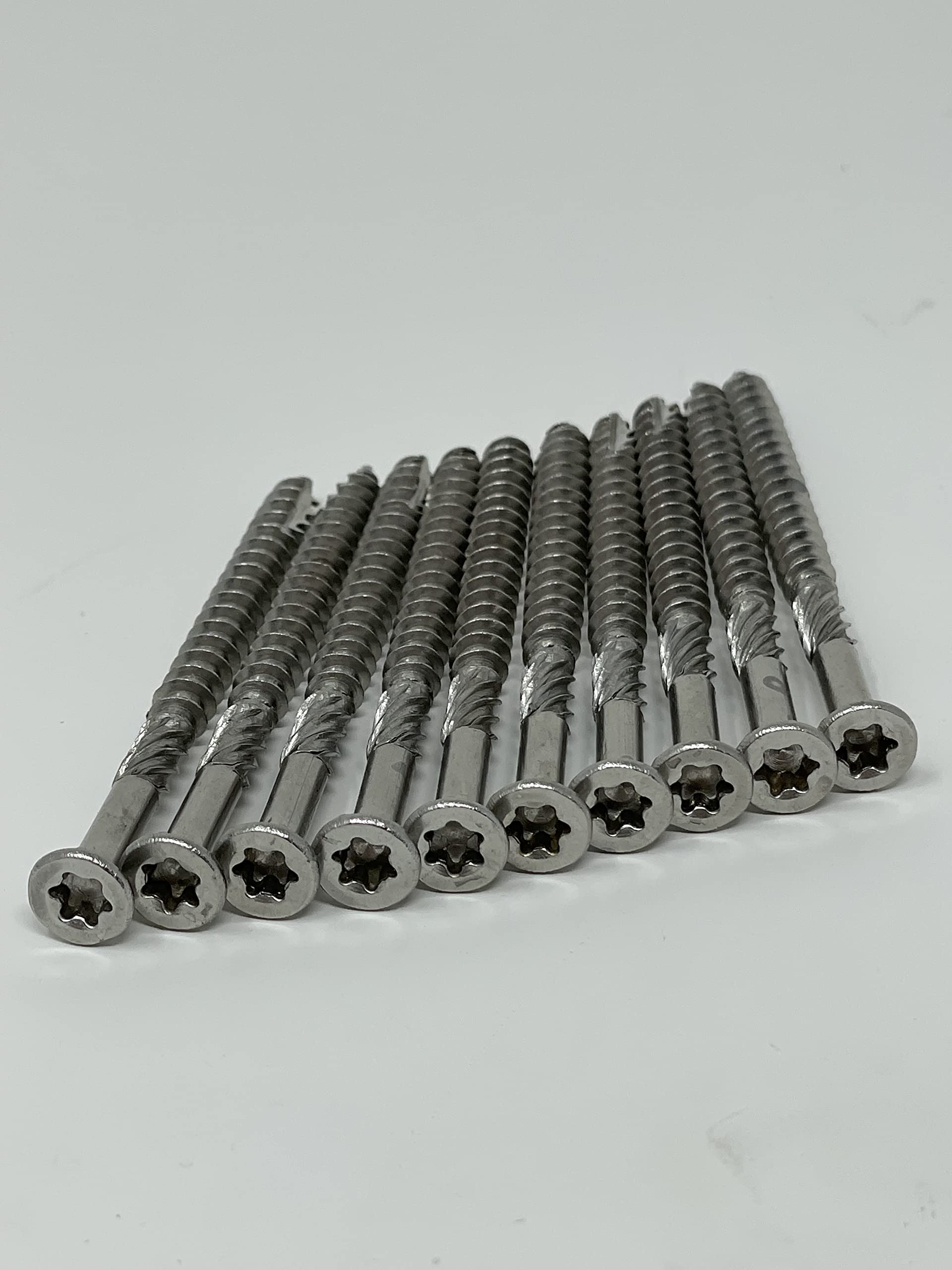 #10 x 2-1/2'' T25 Stainless Steel Wood Screw Torx/Star Drive Head (3 Pounds - 270 Approx. Count) by Simply, Silver