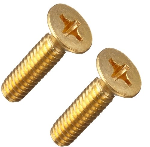 #8-32 x 2 Machine Screw, Brass, (inch) Head Style: Flat, (Quantity: 100) Drive: Phillips, Point: Thread: Coarse Thread (UNC), RoHS Compliant
