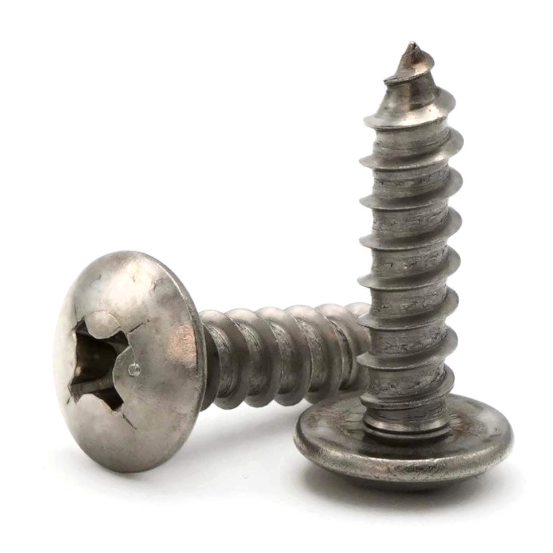 #10 Phillips Truss Head Screws 316 Stainless Steel Sheet Metal Screws #10 x 3/4 inch Qty 100