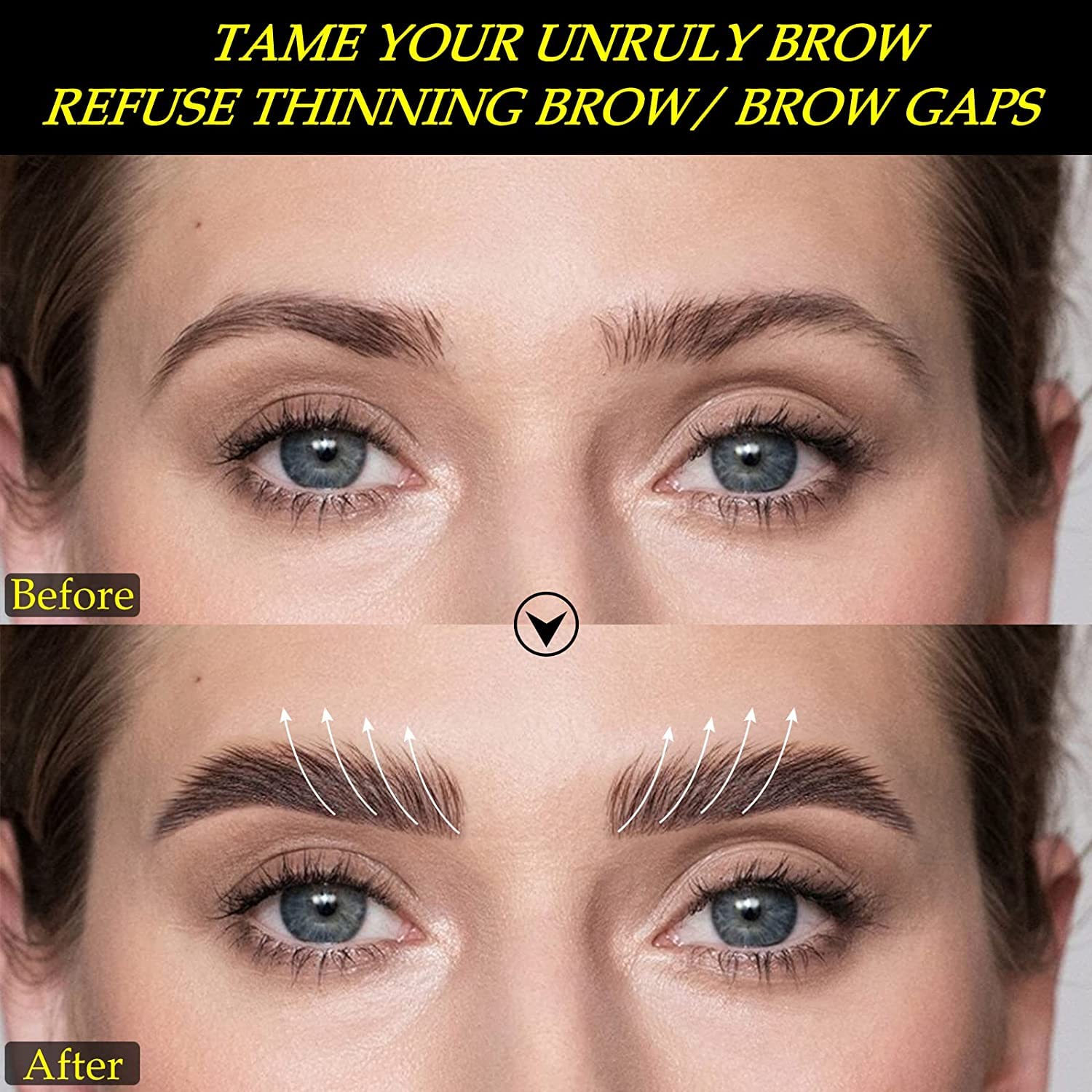 【6 in 1】 Brow Lamination Kit with Tint 丨Eyebrow Tint Dye & Eyebrow Lamination Kit with Professional Add-ons 丨Instant Fuller Thicker Eye Brow Tinter Kit for Home DIY Salon Use (Black)