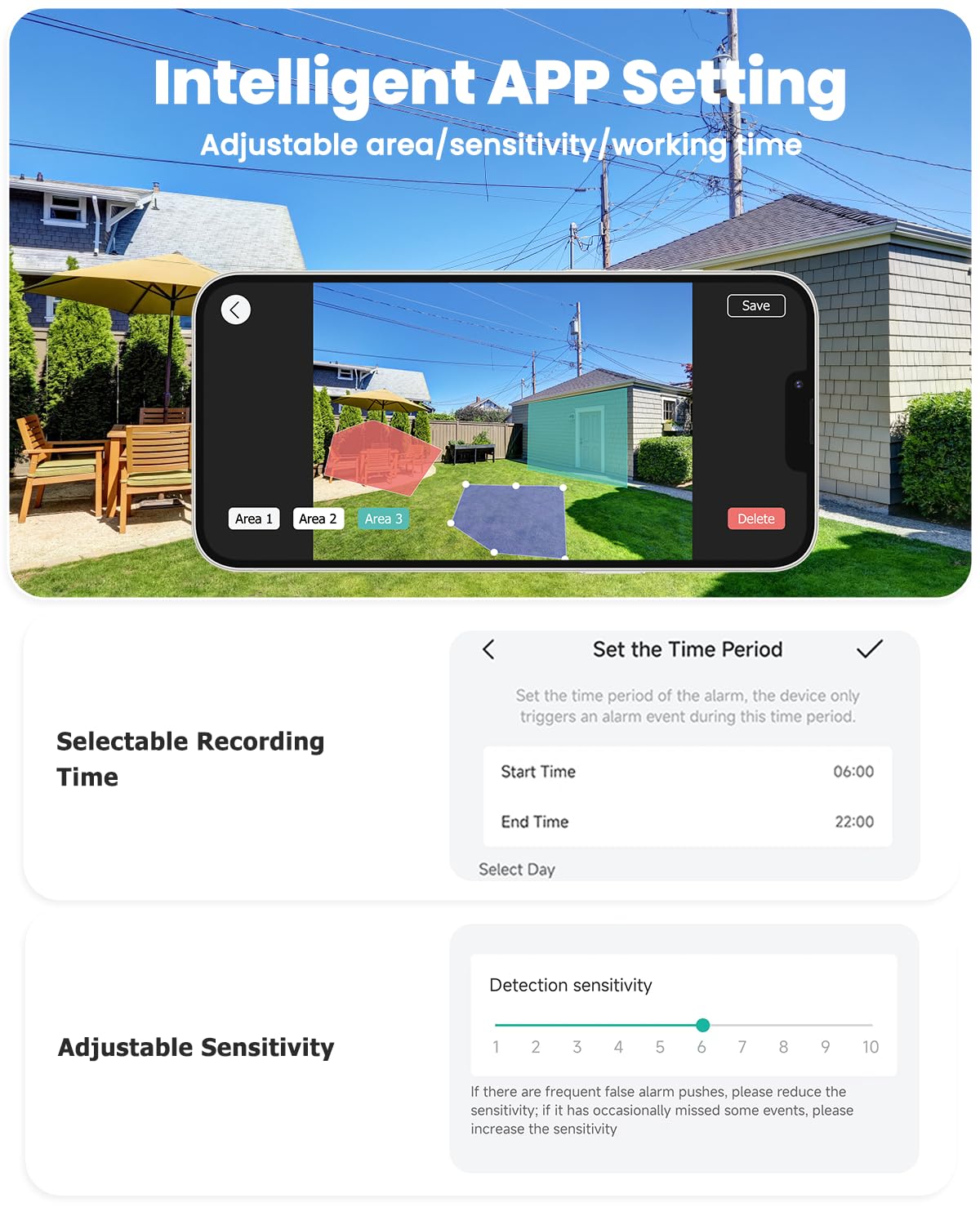 【2K】 Solar Powered Security Cameras Wireless Outdoor, 2 Pack, Pan Tilt 360°WiFi Camera with Color Night Vision/PIR Sensor/2-Way Audio/Alexa/Google Assistant