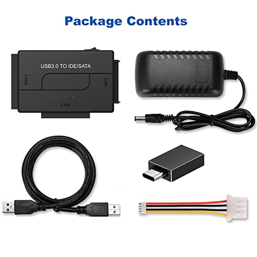 【Bundle】 YINNCEEN USB 3.0 Switcher Selector 2 Computer Sharing 4 USB Devices and USB 3.0 to SATA IDE Adaper Hard Drive Reader