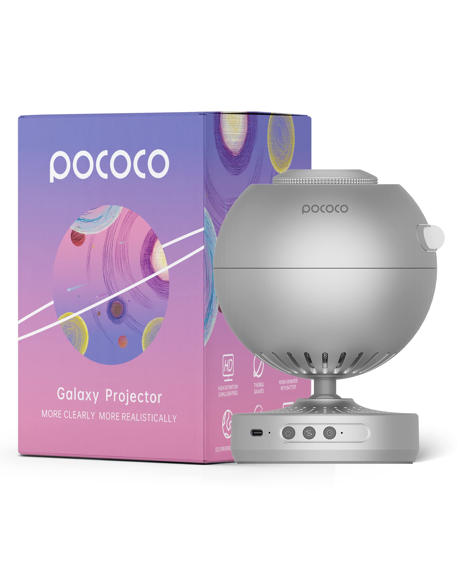 【Limited Time Offer: 16% Off 】POCOCO Galaxy Projector + Moon and Stars - Discs (6 Pieces)