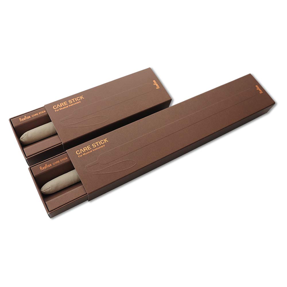 【FleeFlee】 CARE STICK for Musical Instrument Storage(Handmade, 11.8inch) Remove the Smell, Absorb Moisture, Dehumidification, Increase Pad Life,Flute Cleaning kit, Cleaner Rod