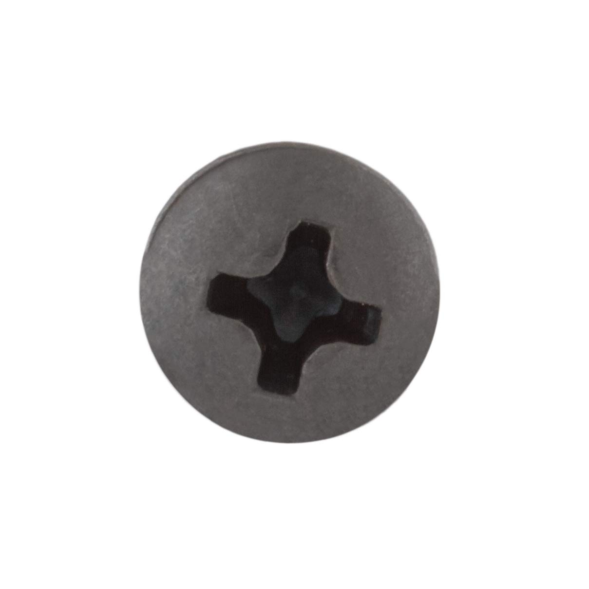 #5 x 1/2" Flat Black Round Head Phillips Wood Screws - Pack of 25 - Self Tapping Screws for Wood - RH512-SBL