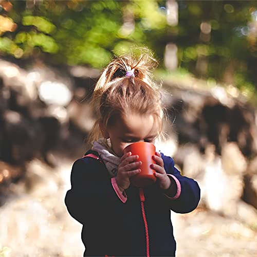 【Set of 8】Reusable Wheat Straw Drinking Cups - 8 Ounce Unbreakable Water Cups - Stackable BPA Free Small Drinking Glasses Set -Dishwasher Safe for Home Kitchen Parties Camping Supply
