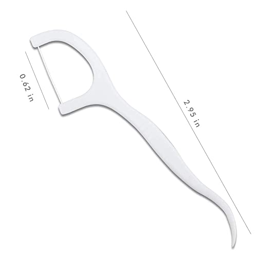 150 Count Dental Flossers Each Individually Wrapped , Floss Singles Bag, Travel Hotel Restaurant Office Car Dental Floss, Floss Picks Oral Care Teeth Clean Flat Wire