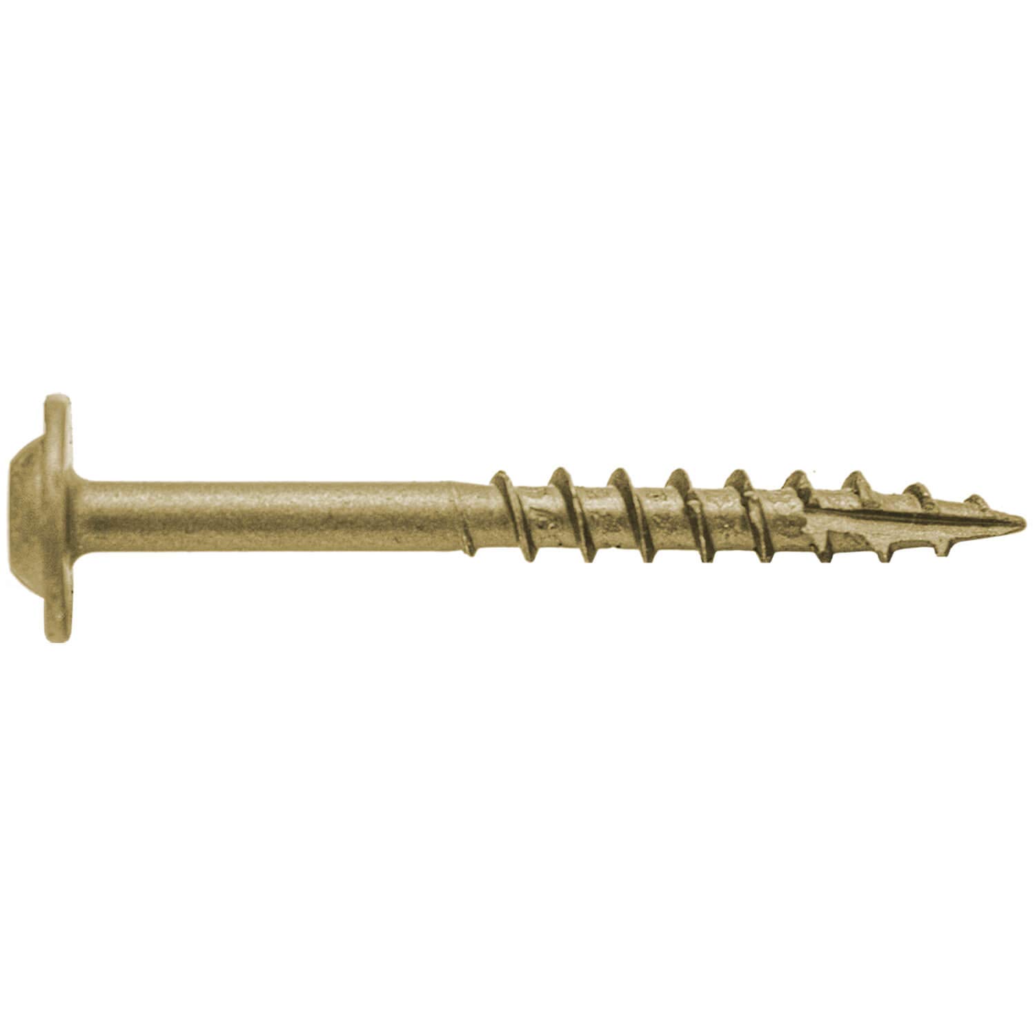 #8 x 1-1/4" Bronze Star Exterior Coated Modified Truss Head Cabinet Wood Screw Torx/Star Drive Head (1 POUND - ~183 Screws) - Multipurpose Exterior Coated Torx/Star Drive Wood Screws