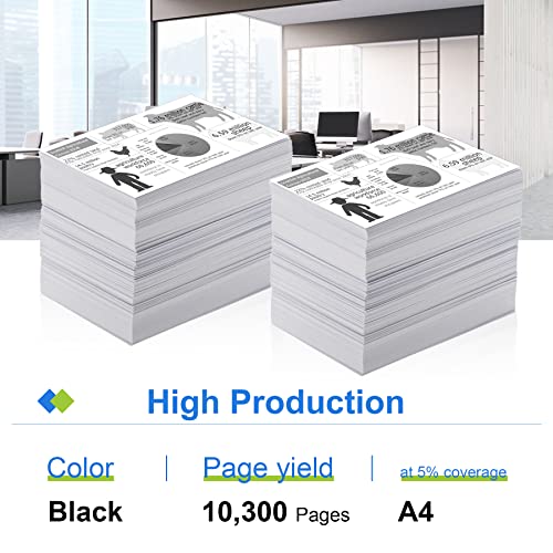 1 Pack 601H 60F1H00 High Yield Return Program Toner Cartridge Black MX310 Compatible Replacement for Lexmark MX310dn MX611de MX511de MX410de MX611dhe MX610de Printer Toner