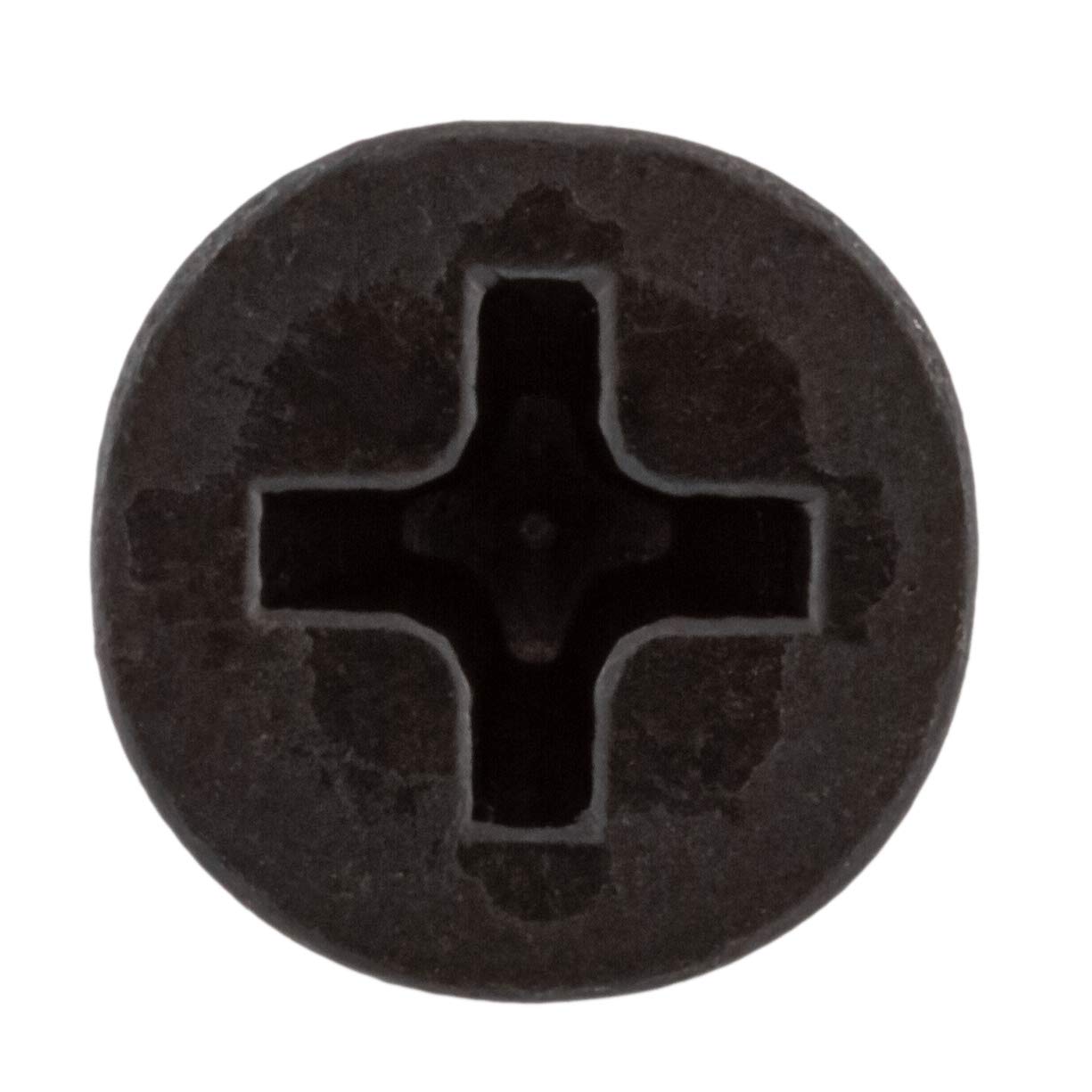 #8 x 3/4" Flat Black Coarse Thread Phillips Drive Wood Screws | Pack of 25 | Self Tapping Screws for Wood Antique or Modern Furniture | FH18-SBL