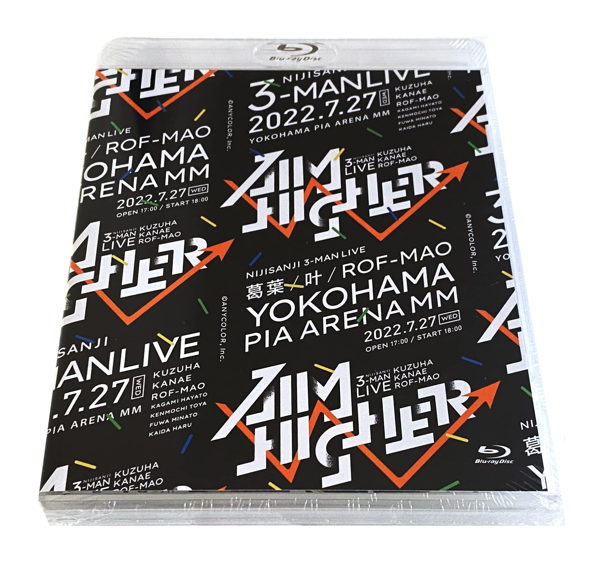 【Amazon.co.jp限定】Kuzuha & Kanae & ROF-MAO Three-Man LIVE「Aim Higher」通常版(マイクロファイバー ミニハンカチサイズ付) [Blu-ray]