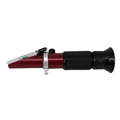 0 to 32% Brix Hand Held Refractometer(Teflon Coating)with Automatic Temperature Compensation, Rhino Handheld Refractometer with a Portable Holster