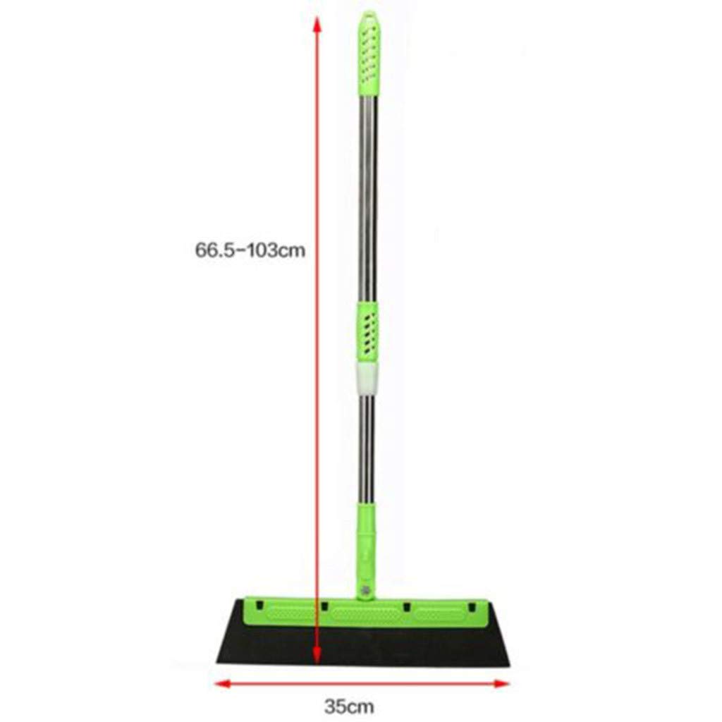 *m·kvfa* Magic Broom Sweeper Dust Hair Bathroom Wiper Broom Rotate Connector Rubber Tool Adjustable Long Handle Removal Pet Human Hair