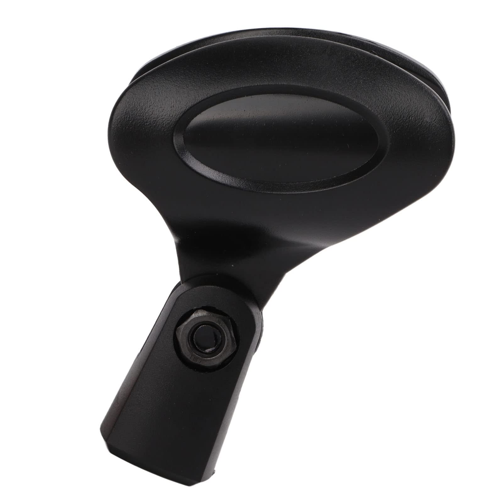 01 02 015 Microphone Clip, Wide Application 180° Rotatable Convenient Strong Toughness Microphone Holder Lightweight with 5/8in to 3/8in Screw for Wired Mic
