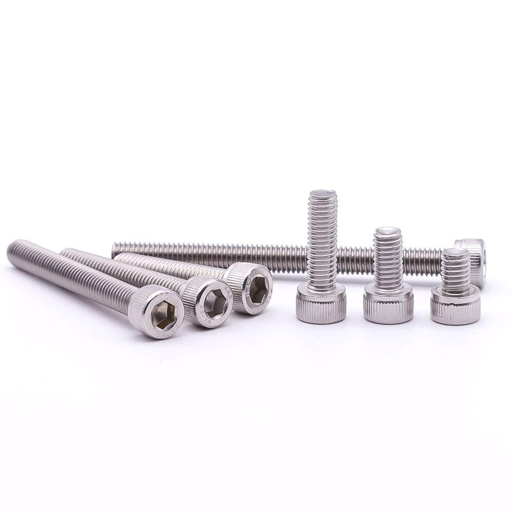 1/4-20 x 2 Socket Head Cap Screw Bolt, 304 Stainless Steel 18-8, Allen Hex Drive, Coarse Thread UNC, 10 PCS