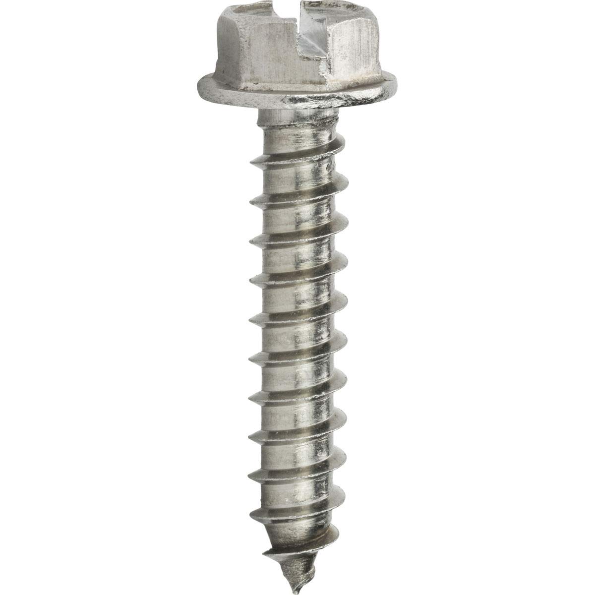 #8 x 5/8 Hex Head Sheet Metal Screws Self Tapping Stainless Steel Qty 100