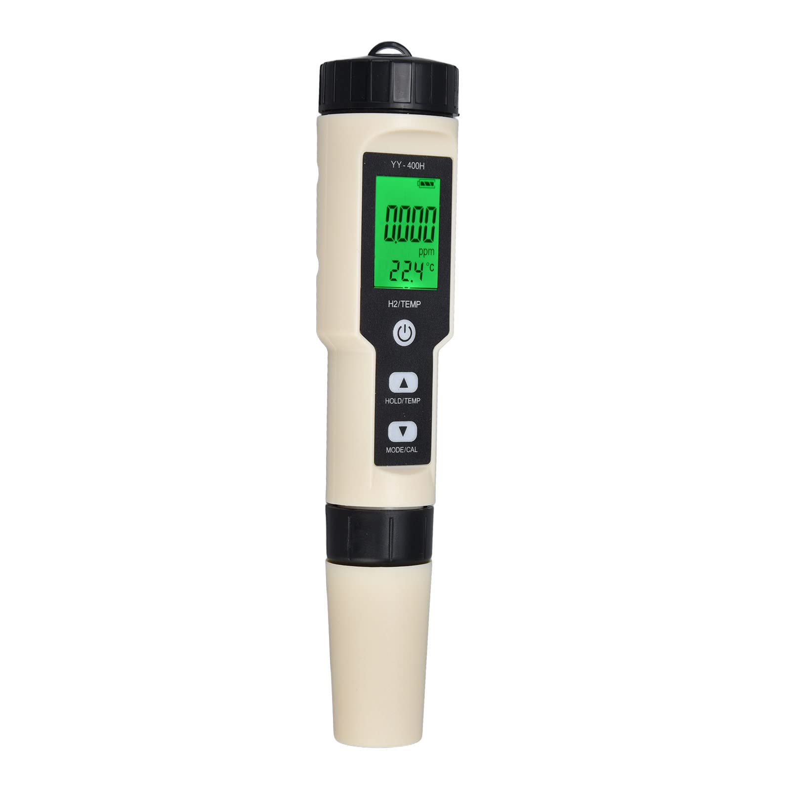 01 02 015 Hydrogen Meter, Wide Application Backlit LCD Design Hydrogen Test Pen Detachable Probe Design for Gardening for Laboratories