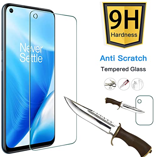 【3+3 PACK】Coolpow Designed for Oneplus Nord N200 5G Screen Protector plus One Nord N200 5G Screen Protector Tempered Glass Cell Phone Film, 【EasyInstall Tool 】,9H Hardness, Ultra HD, Scratch Resistant