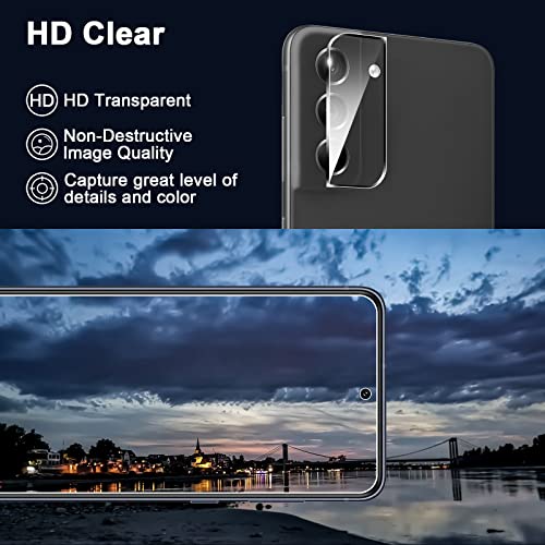 【 3+3 PACK 】Coolpow Designed for Samsung Galaxy S21 FE 5G Screen Protector Samsung S21 FE 5G Screen Protector Tempered Glass Film, Ultra HD, 9H Hardness, Scratch Resistant.【 NOTE: Not for Samsung S21 】