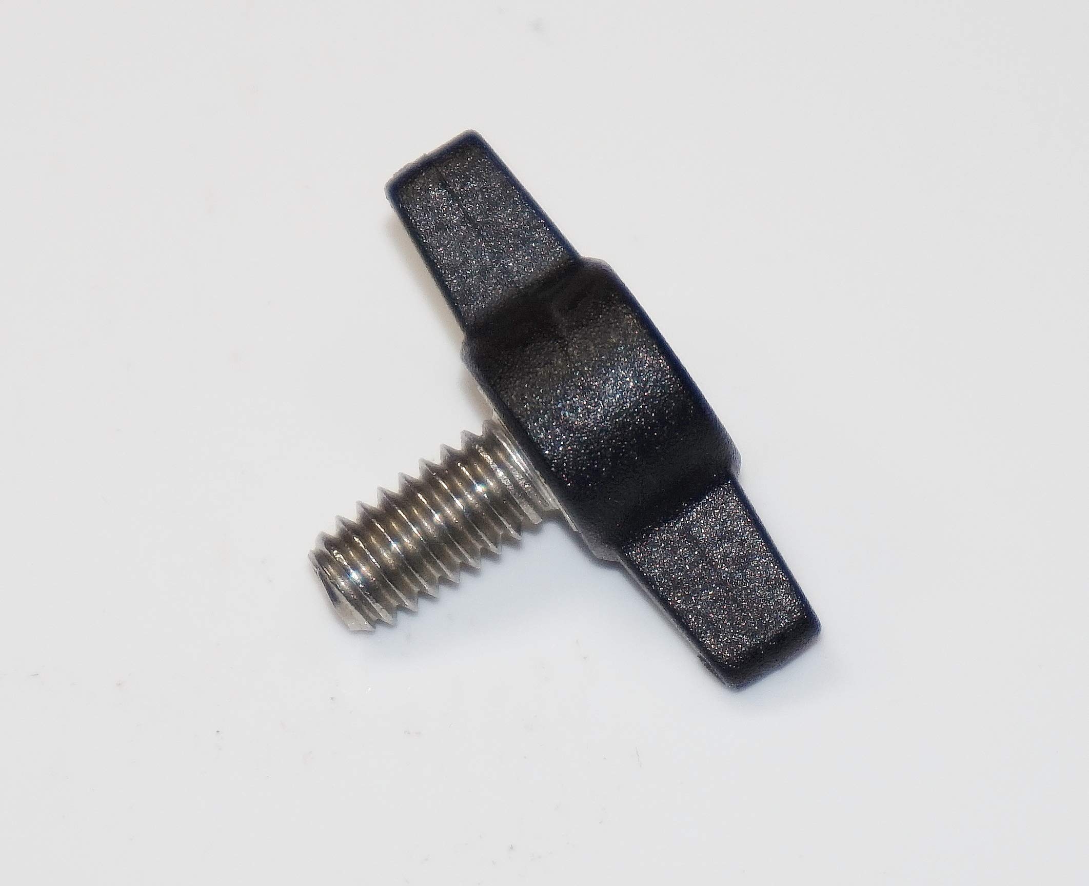 1/4"-20 x 1/2" Thumb Screws with Tee/Wing Butterfly Thumb Screws (4) Black