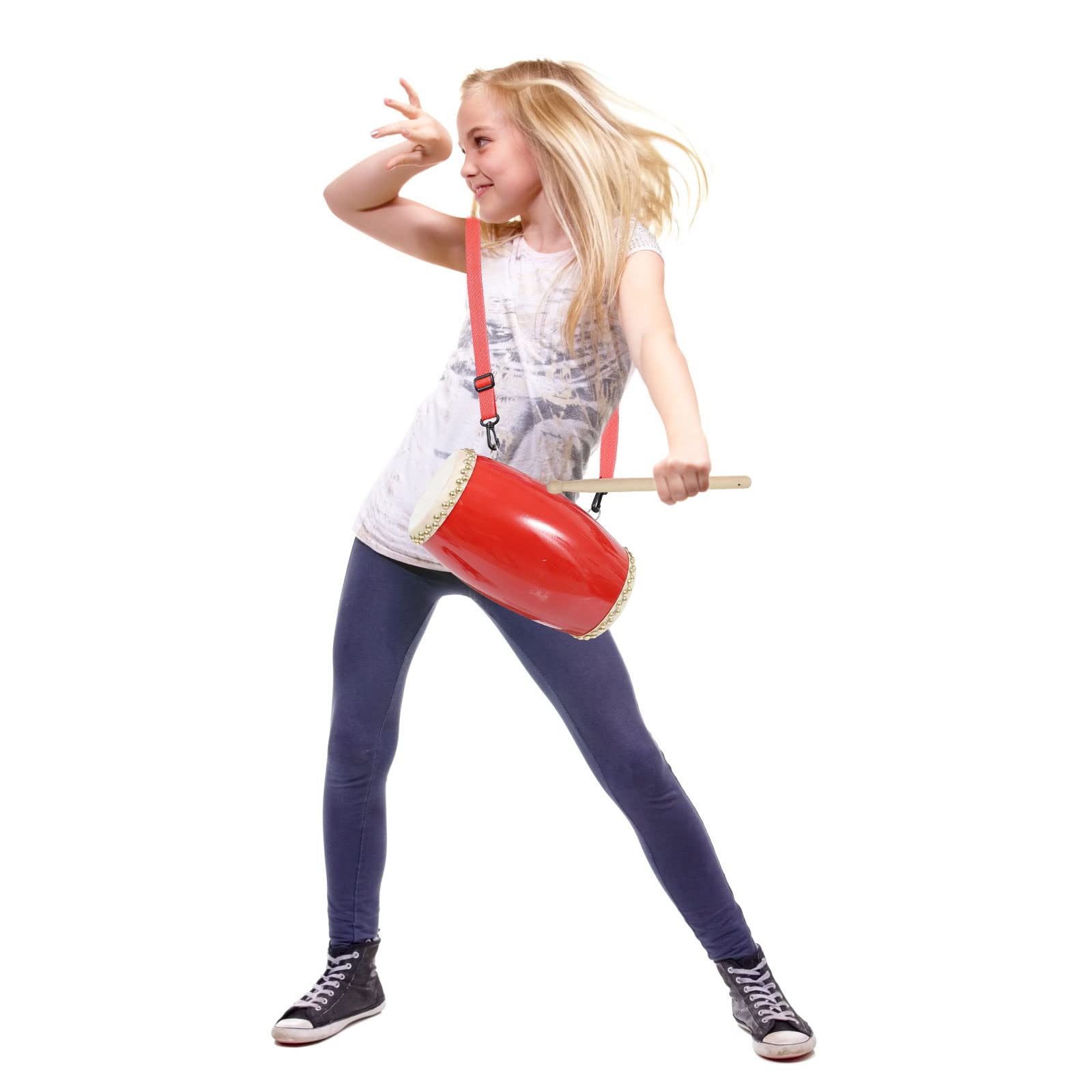 1 Set Portable Waist Drum Hand Drum for Celebration Performance Kids Drum Set
