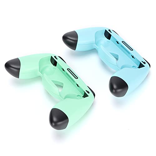 01 02 015 Game Handle, Comfortable Handle Mount Sweat Proof Non Slip Type C Convenient with Indicator Light for Gaming Controller(Blue-green)