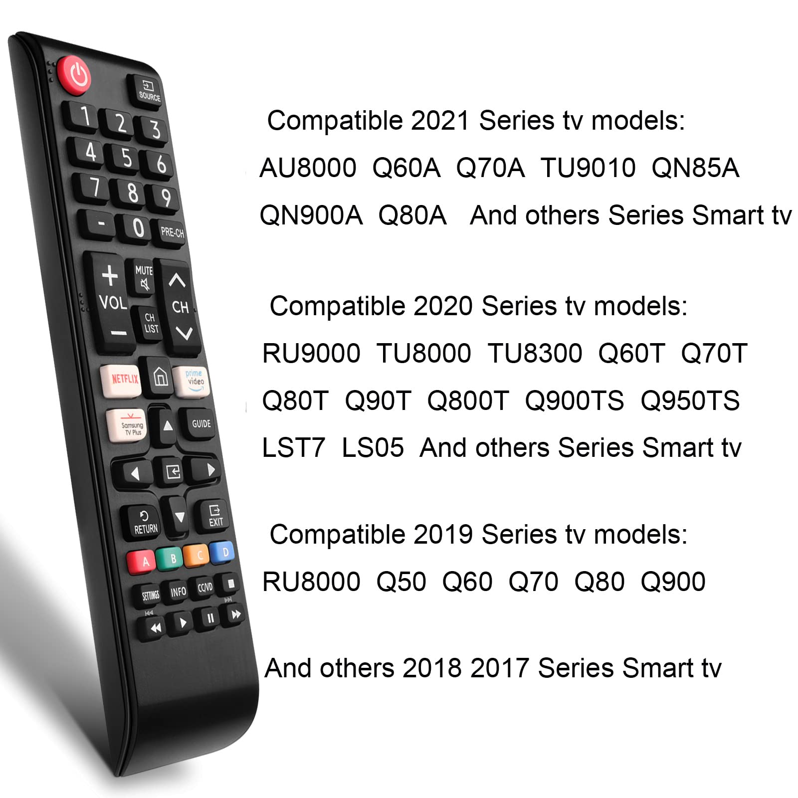 【Pack of 2】 New Universal Remote for All Samsung TV Remote, Replacement Compatible for All Samsung Smart TV, LED, LCD, HDTV, 3D, Series TV