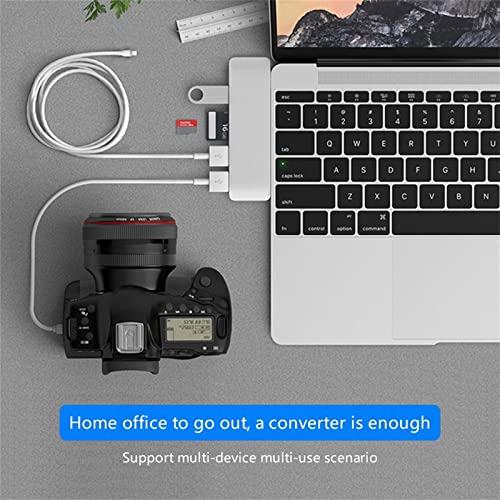 #V2iwOH Double USB Type C to 4K Hdmi 2 USB 3 0 Sd/Tf Card Reader 2 Type C 7 in 2 Hub Adapter