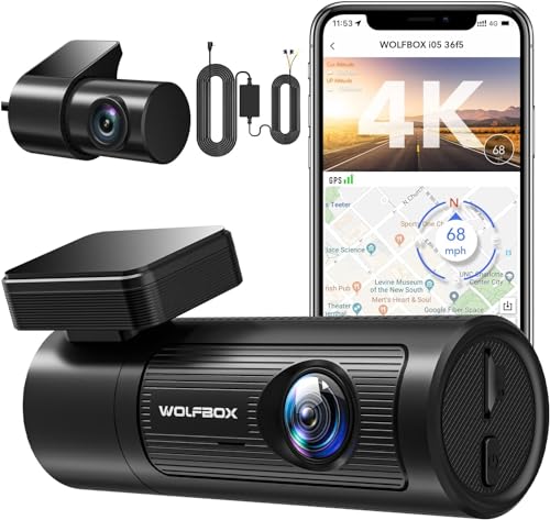 【WOLFBOX i05 Dash Cam + Type-C Hardwire Kit】 i05 Dash Cam with Type-C Hardwire Kit