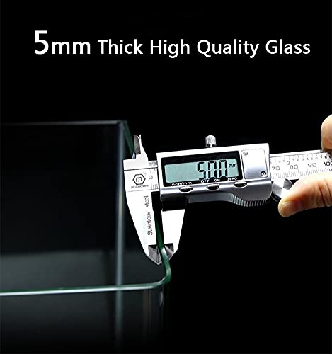 1 Gallon Aquarium Fish Tank,Rimless Aquarium Tank,7.8" L × 6.3" H × 5.5" W