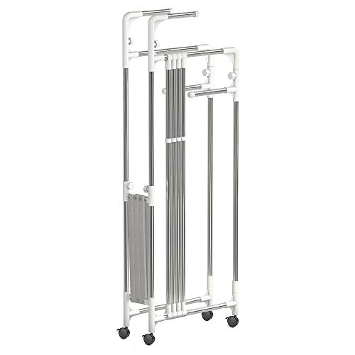 | Simpler | by CVDIRECTO | New Folding Closet, Clothing Organizer, Retractable with Wheels and Brake System. Hang up to 220 Garments.