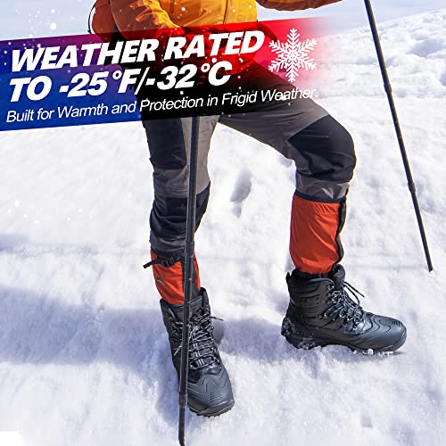 @ R CORD Hiking Boots Women Ankle Waterproof Hiking Boots Women Waterproof Red Size 5