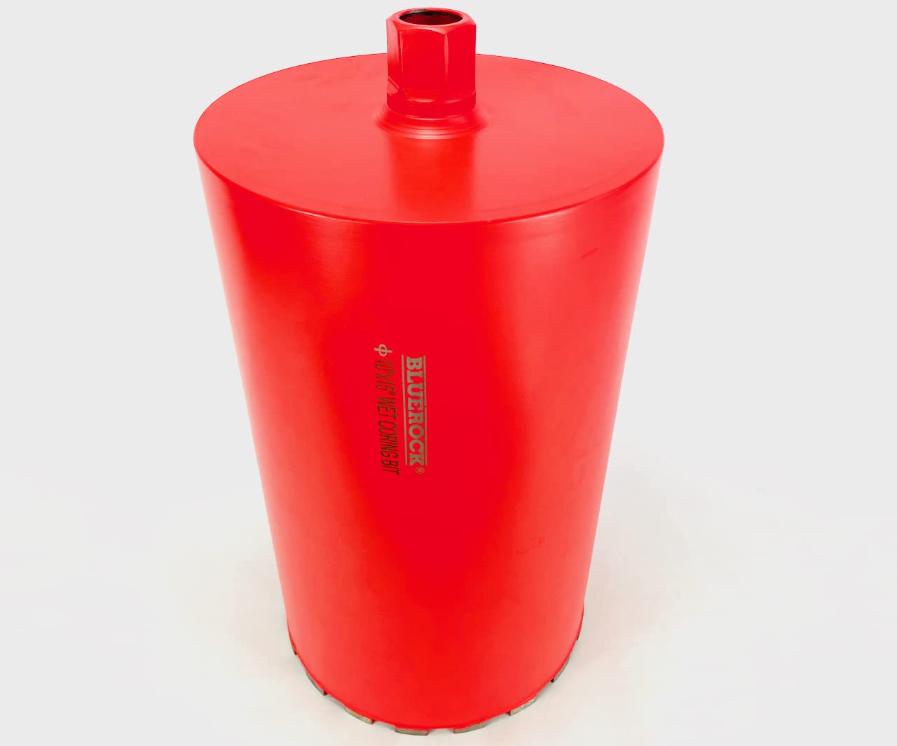 10" Inch Diamond WET Core Drill Bit 1-1/4” Threaded by BLUEROCK Tools for Concrete Rebar Asphalt Brick Rock Masonry Hole Barrel Coring
