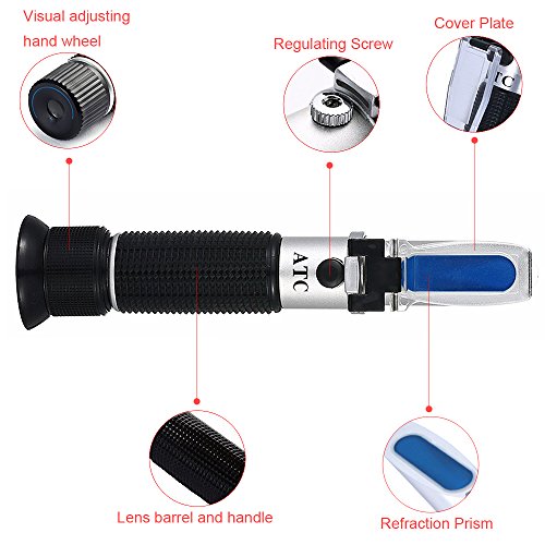 【The Best Deal】OriGlam 4-in-1 Car Adblue Urea Refractometer Battery Fluid Ethylene Propylene Glycol ATC