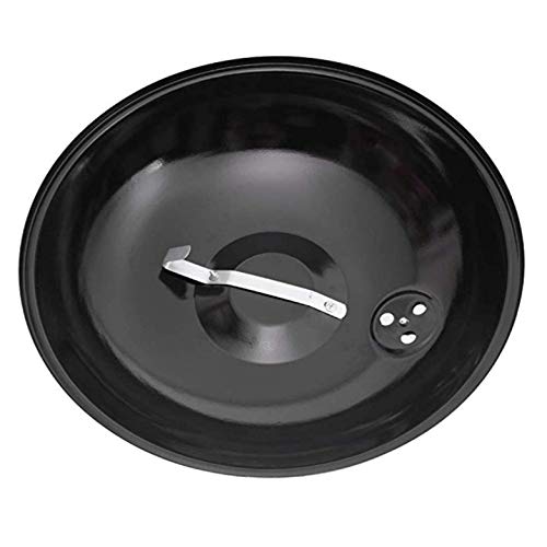 #1 Original Kettle Charcoal Grill Outdoor Portable BBQ Grill Backyard Cooking Stainless Steel for Standing & Grilling Steaks, Burgers, Backyard Pitmaster & Tailgating (18" Black Kettle Grill)