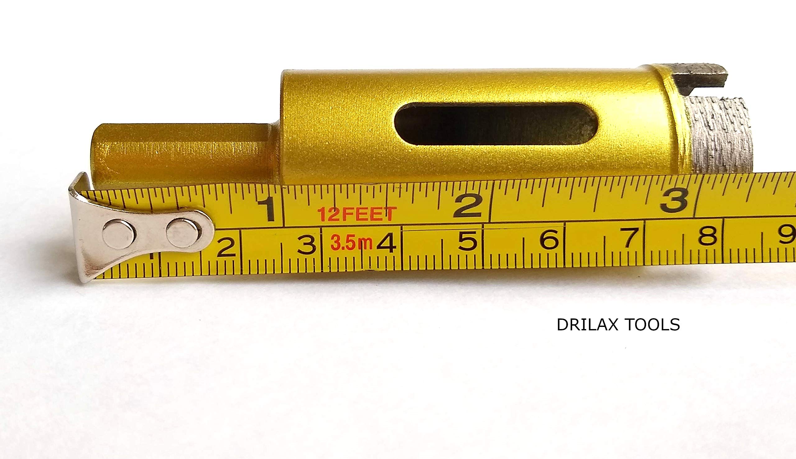 1 Inch Masonry Drill Bit for Concrete Diamond Hole Saw Heavy Duty Dry Core Hole Saw for Concrete, Pavement Stones, Quartz, Granite, Brick, Cinder Block Extra Long Depth of Cut