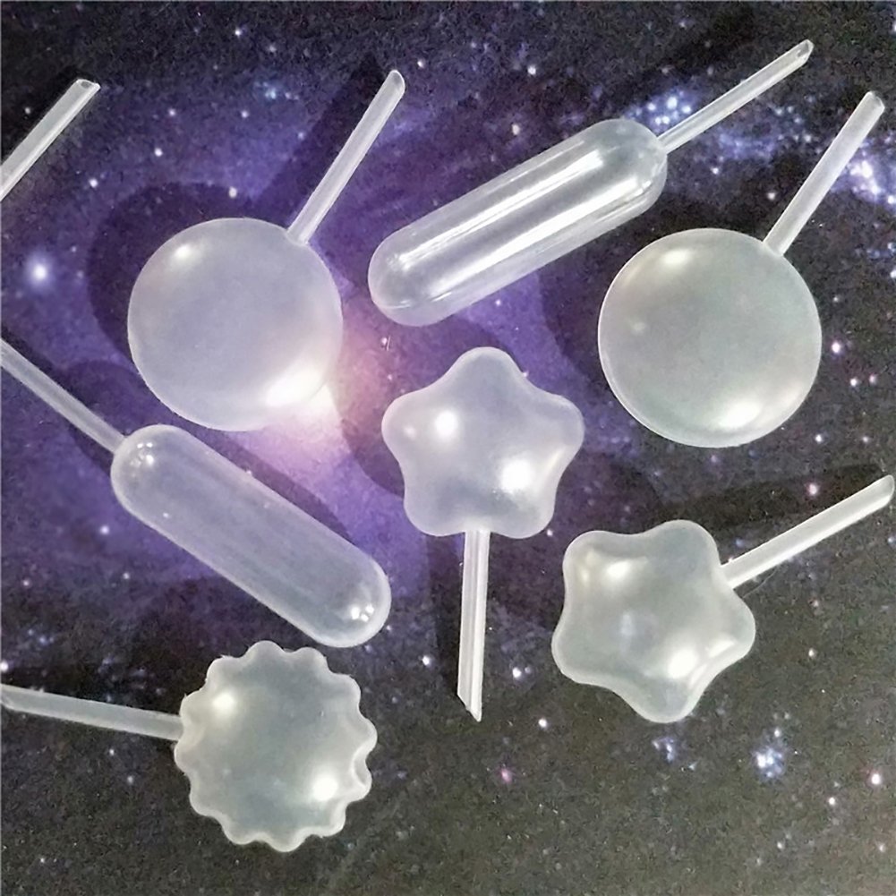 100Pcs 4ml Disposable Clear Plastic Jam Straw Pasteur Pipette Juice Squeeze Transfer Pipettes Dropper Mini Flavor Injector for Chocolate Strawberries Ice Cream Cakes (Love shape)