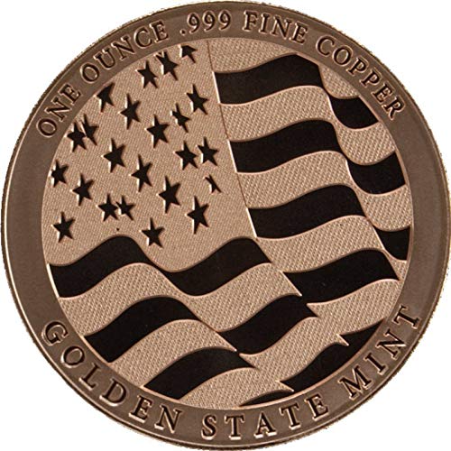 1 oz .999 Pure Copper Round/Challenge Coin (Eagle Strength-Freedom-Pride)