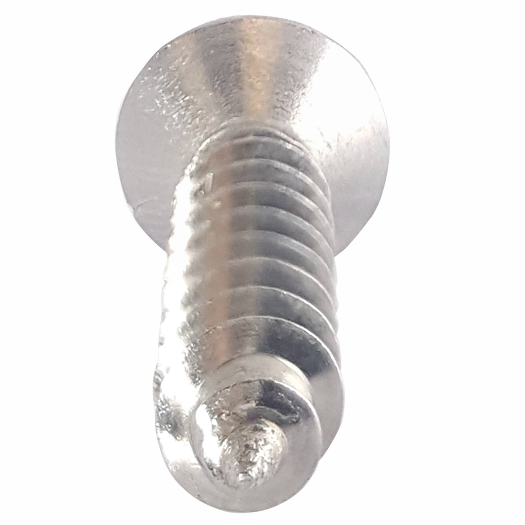 #8 x 3/4" Oval Head Sheet Metal Screws, Square Drive, Stainless Steel 18-8, Full Thread, Bright Finish, Self-Tapping, Type A, Quantity 100 by Fastenere