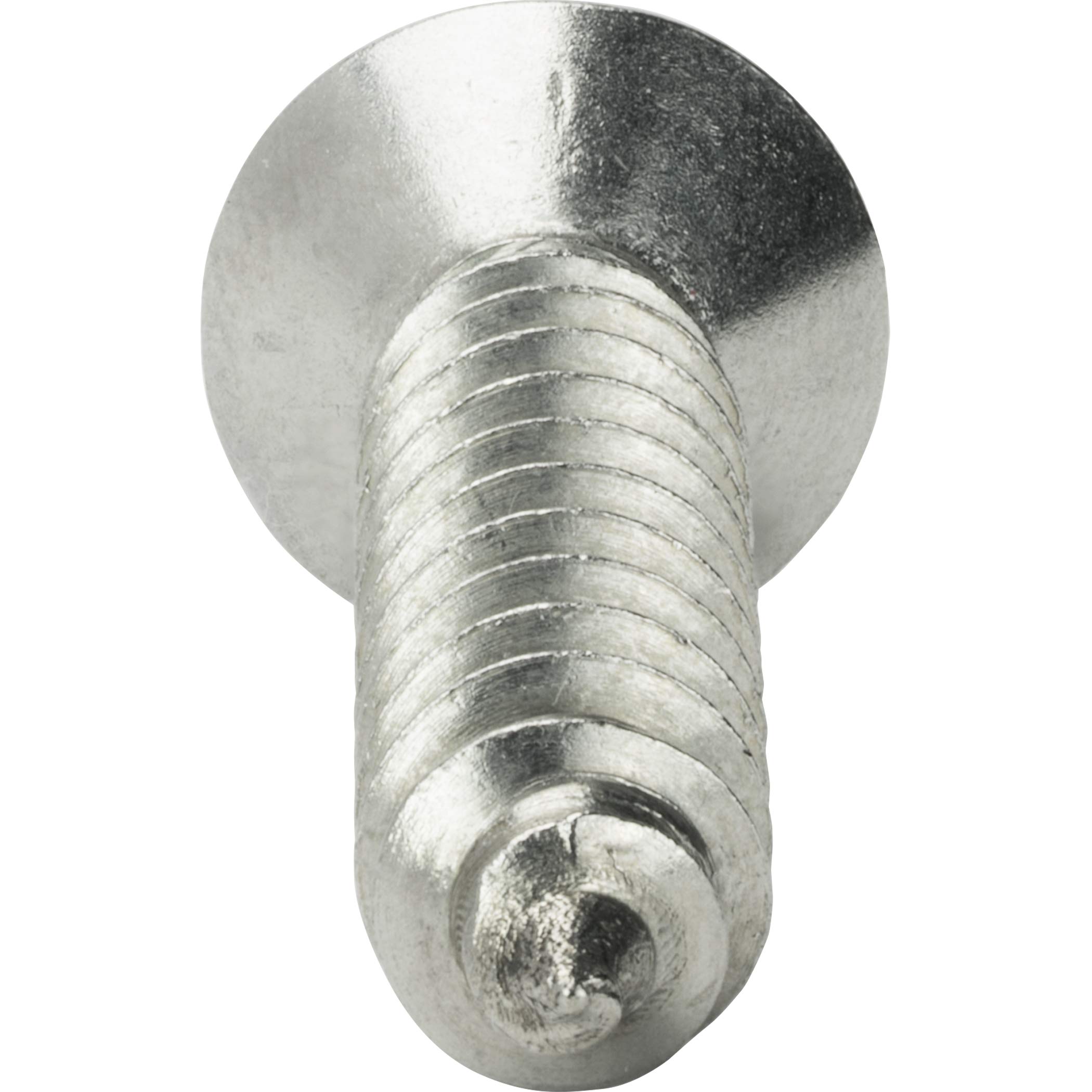 #10 x 1" Flat Head Sheet Metal Screws, Phillips Drive, Stainless Steel 18-8, Full Thread, Bright Finish, Self-Tapping, Quantity 50 by Fastenere