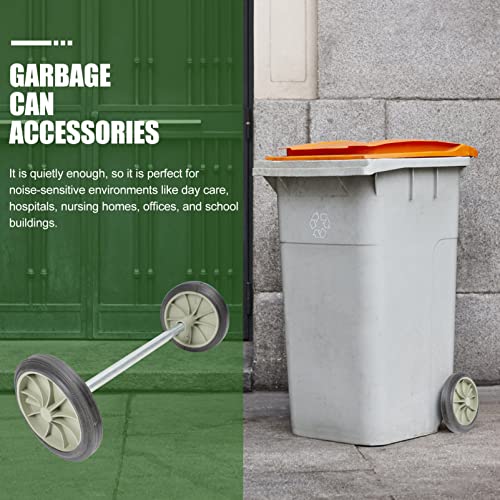 1 Set Trash Garbage bin Wheels Replacement Can Replacement Wheels Garbage Bin Wheel Wastebasket Pulley Wheel Replacement Parts 18*2.5CM/7*0.98in