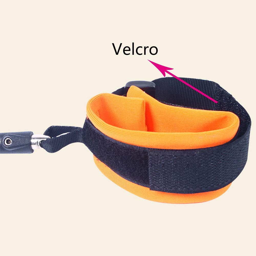 1 Pack Child Anti Lost Wrist Link,4.9ft(1.5M) Sturdy Flexible Safety Wristband Leash for Kids and Toddlers (Orange)2019