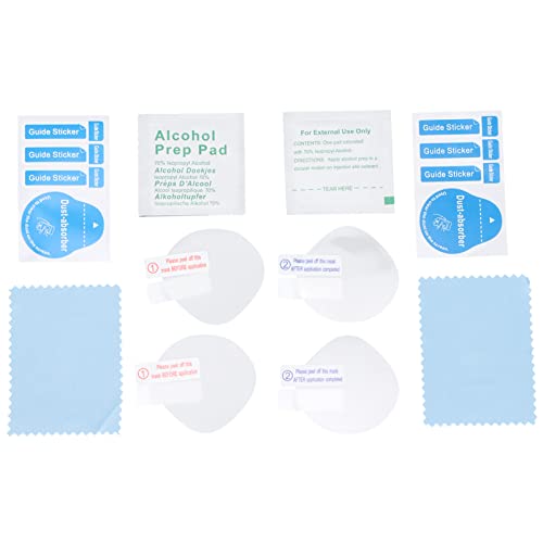 070 4Pcs Protective Film Lens Protector for Oculus Quest 2, Scratch-Resistant Lens Film VR Screen Cover Protectors for Virtual Reality Lenses, Accessories for VR Headsets