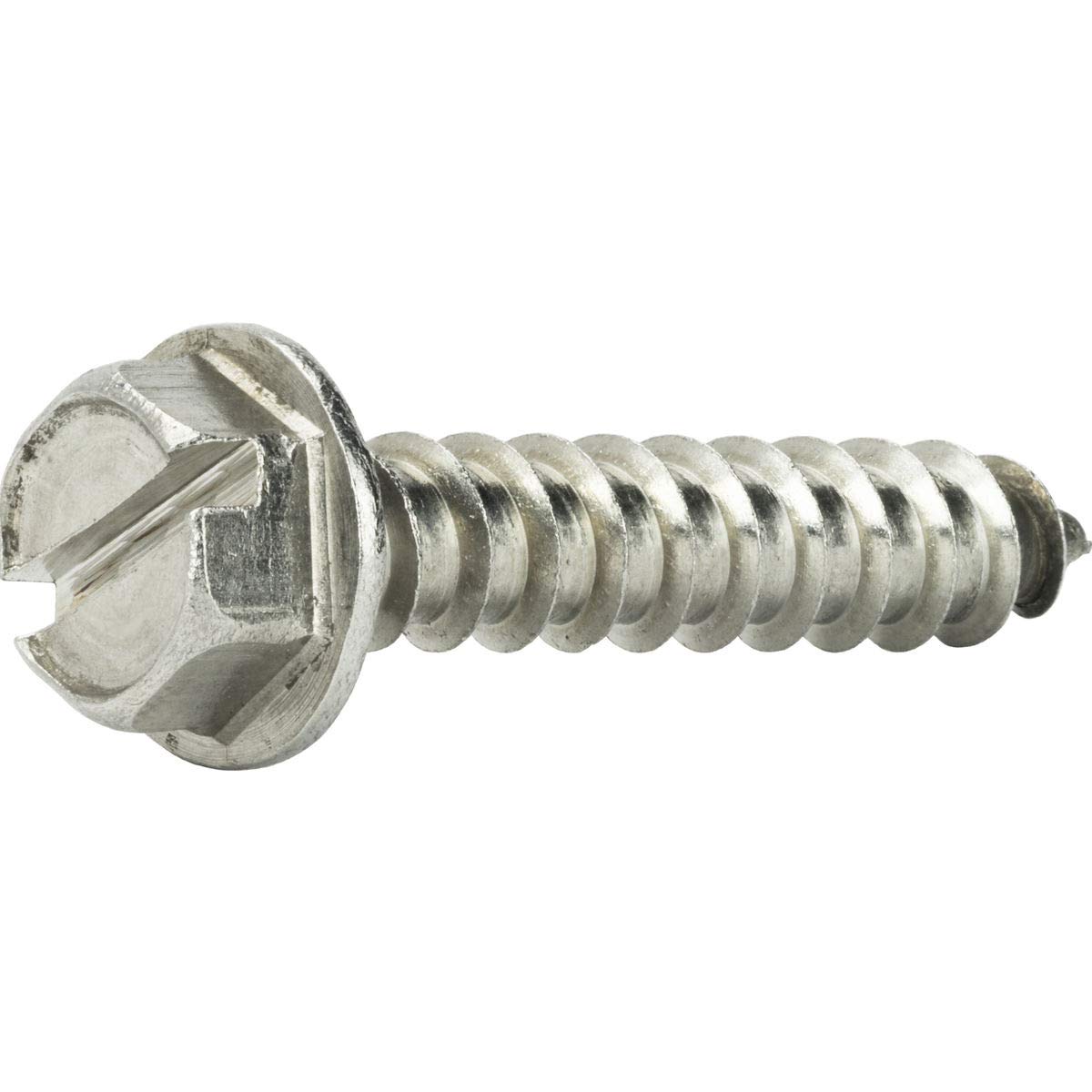 #8 x 5/8 Hex Head Sheet Metal Screws Self Tapping Stainless Steel Qty 100