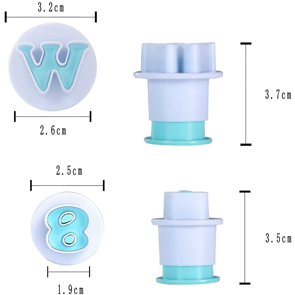 0-9 Numbers Cake Mold, Fondant Cookies Plunger Cutter Mold, DIY Chocolate Sugarcraft Stamp Impress, Numbers Cookie Cutters, Cookie Mold, Cookie stamp, Number Fondant Mold DIY Biscuit Cake Molds