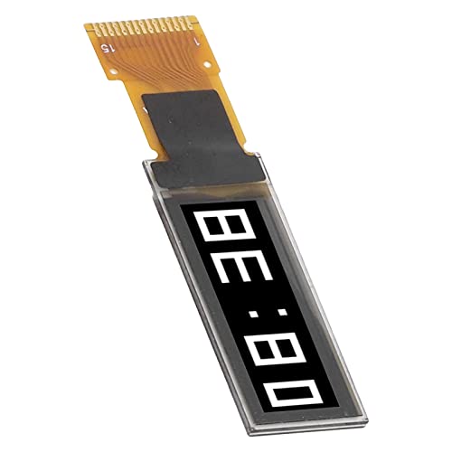 0.91in Display Module, Thin Bright Self Illumination 4 Pcs Organic Light Emitting Diode Screen 15 Pin for Electronic Components(White)