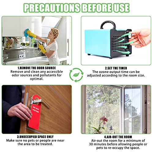 0zone Generator, 20,000 mg/h 0zone Machine Odor Removal Odor Eliminator Deodorizer 0zonator 0zone Generator Air Purifier for Home, Auto, Smoke Cars